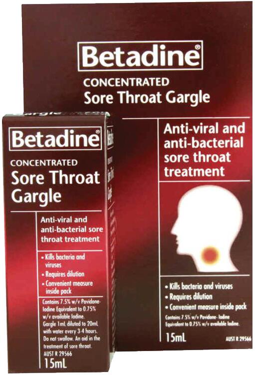 Buy Betadine Throat Gargle 15ml | Wizard Pharmacy