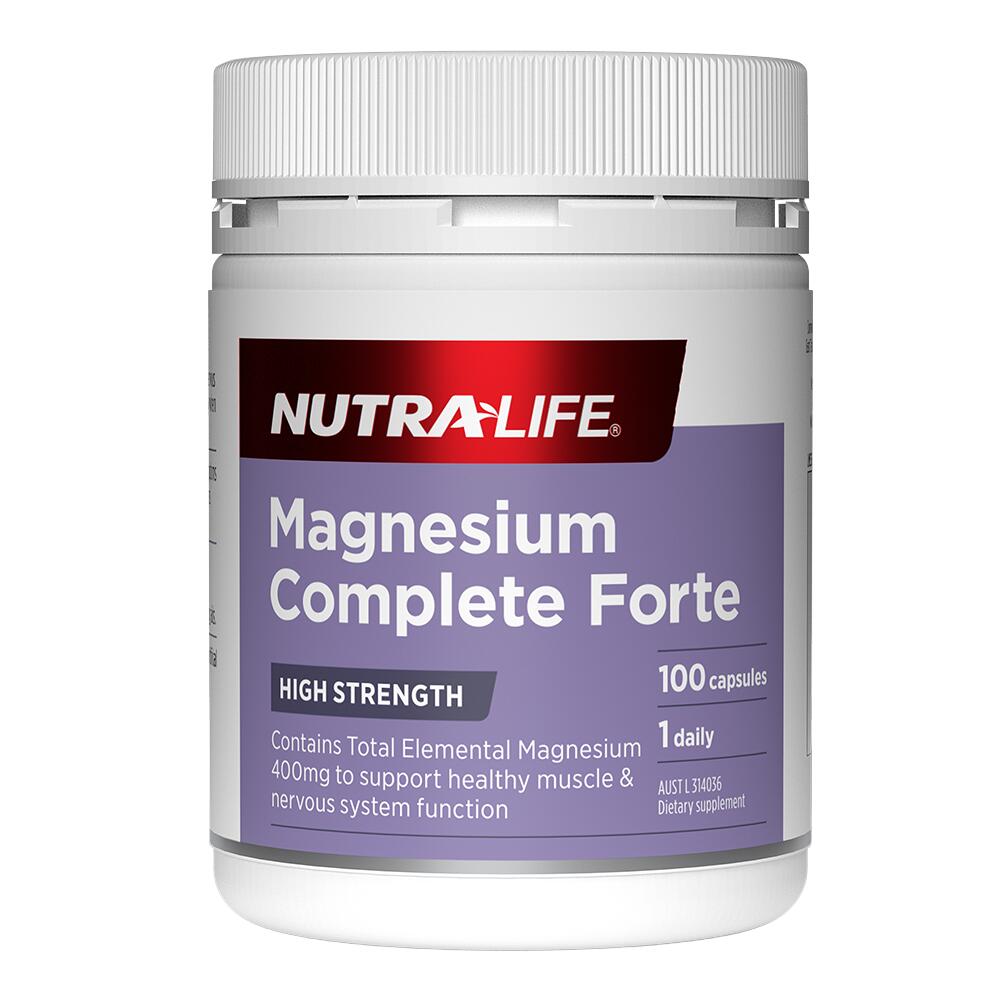 Buy Nutra Life Magnesium Forte Daily Capsules 100 | Wizard Pharmacy