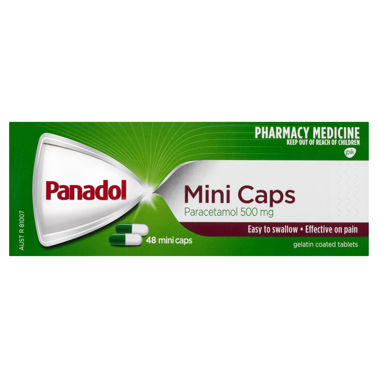 Buy Panadol Mini Capsules 48 | Wizard Pharmacy