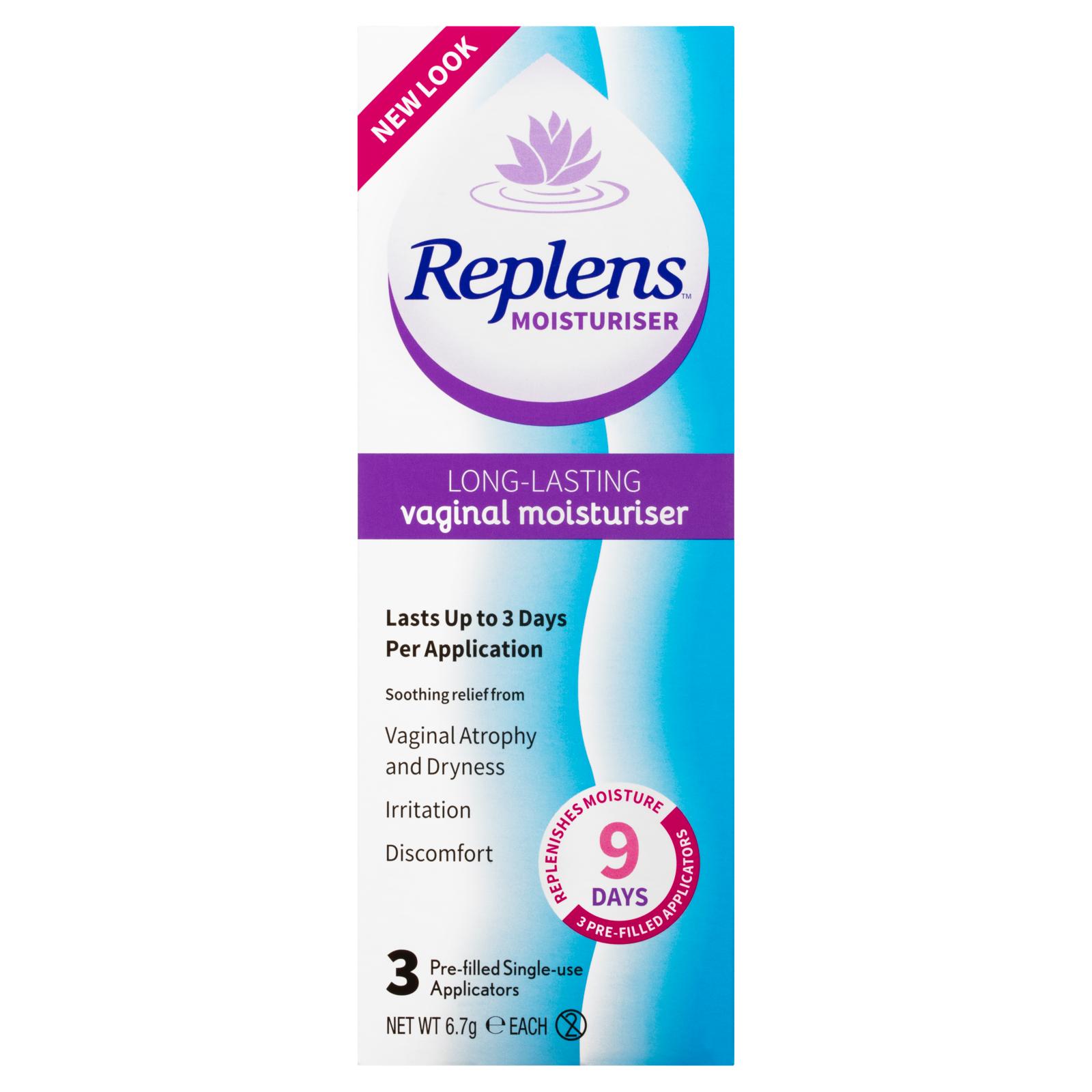 Buy Replens Vaginal Moisturiser Prefilled Applicators Pack 3 | Wizard ...