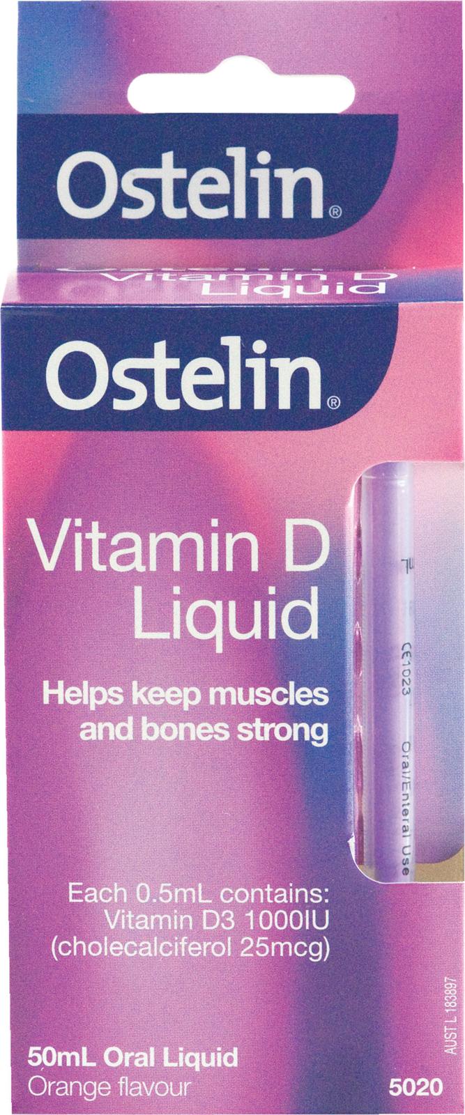 Buy Ostelin Vitamin D Liquid 50ml | Wizard Pharmacy