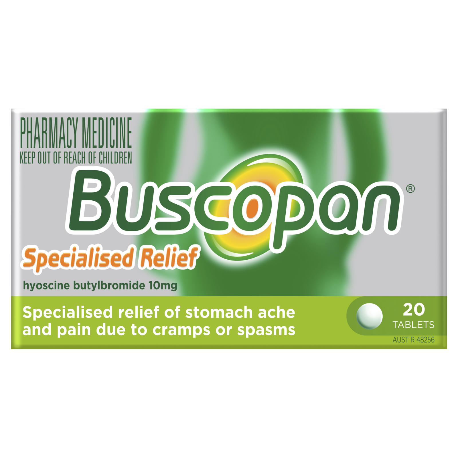 Buy Buscopan 10mg Tablets 20 | Wizard Pharmacy