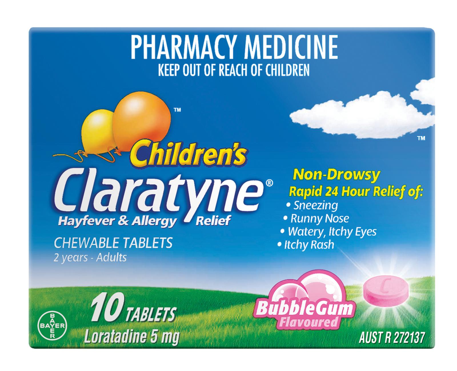 Buy Claratyne Children's Bubblegum Chewable Tablets 10 | Wizard Pharmacy