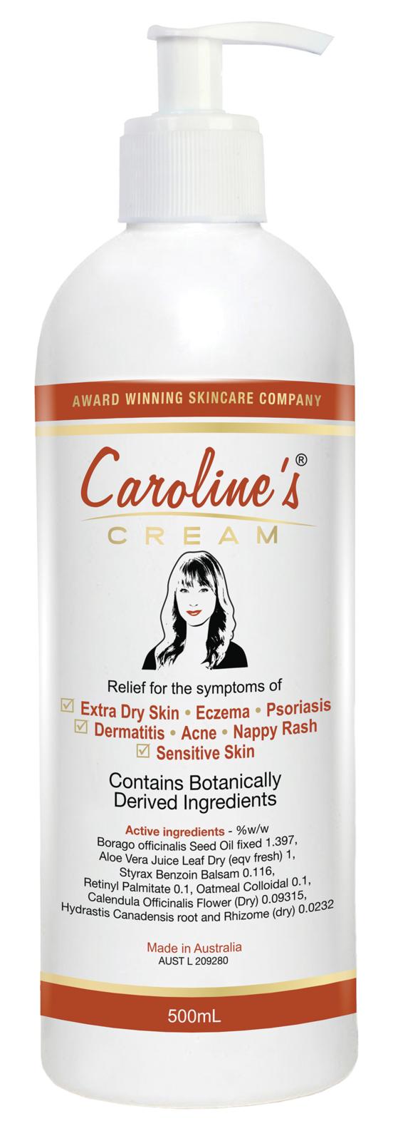 Buy Carolines Cream Pump Pack 500ml | Wizard Pharmacy