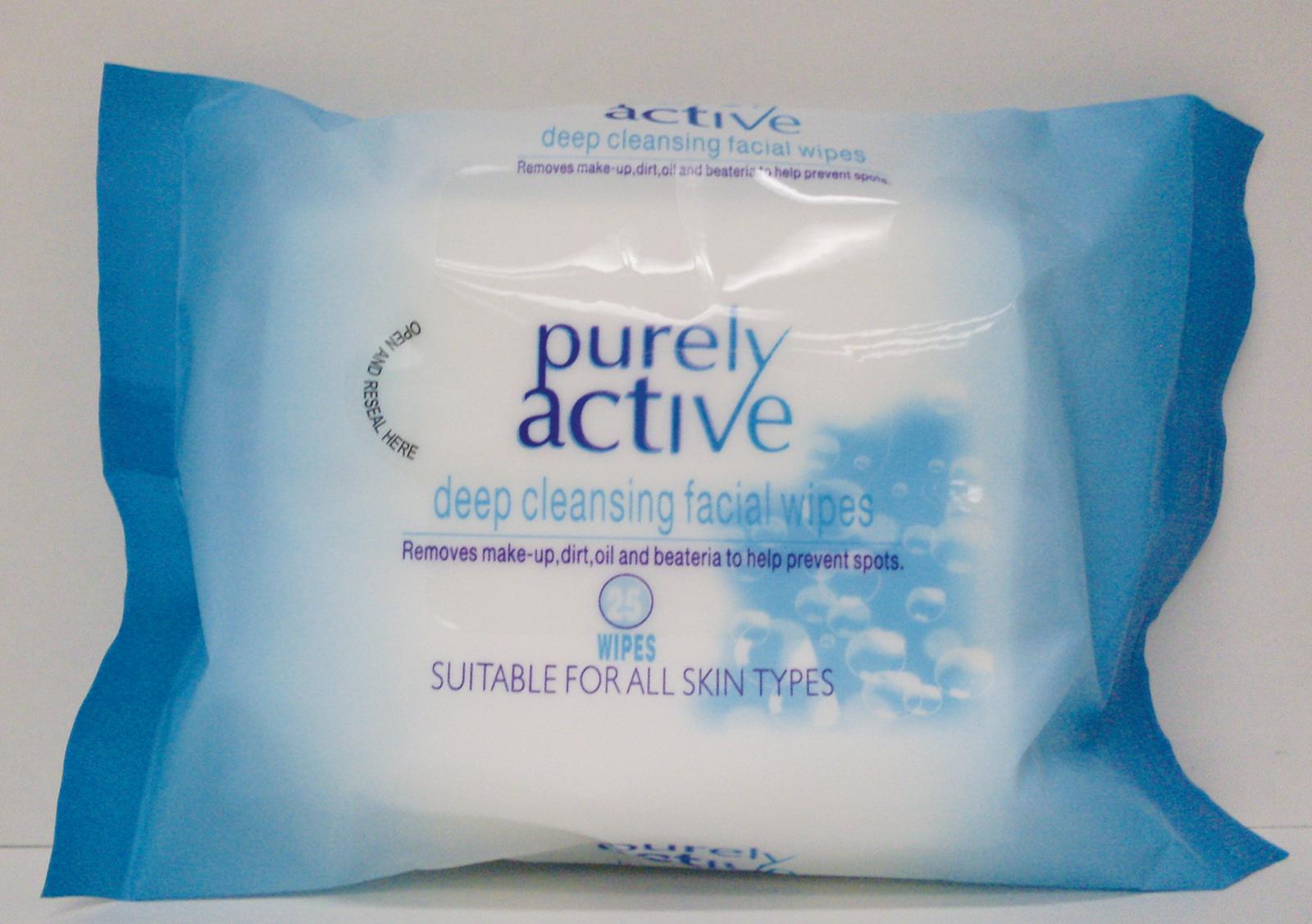 Buy Purely Active Facial Wipes 25 Blue | Wizard Pharmacy