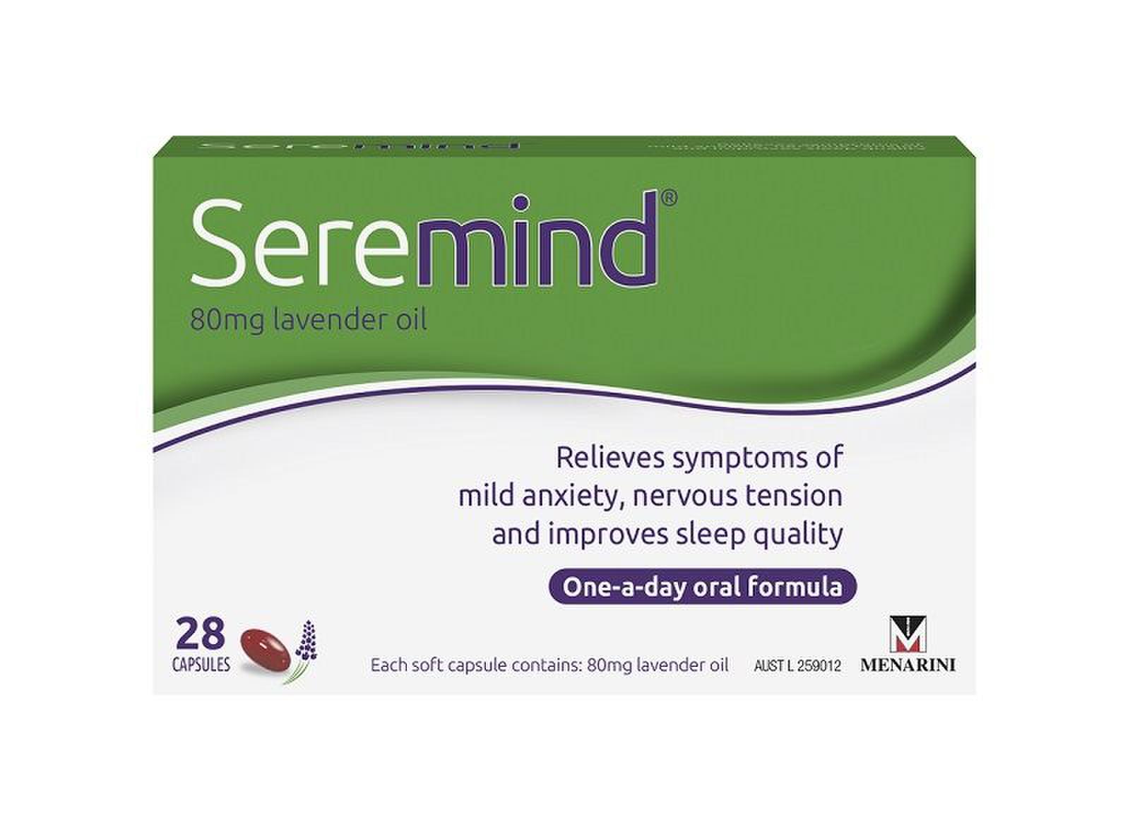 Buy Seremind 80mg Lavender Oil Capsules 28 | Wizard Pharmacy