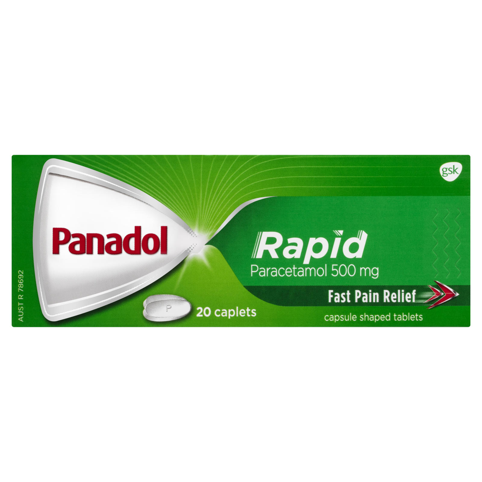 Buy Panadol Rapid Caplets 20 | Wizard Pharmacy