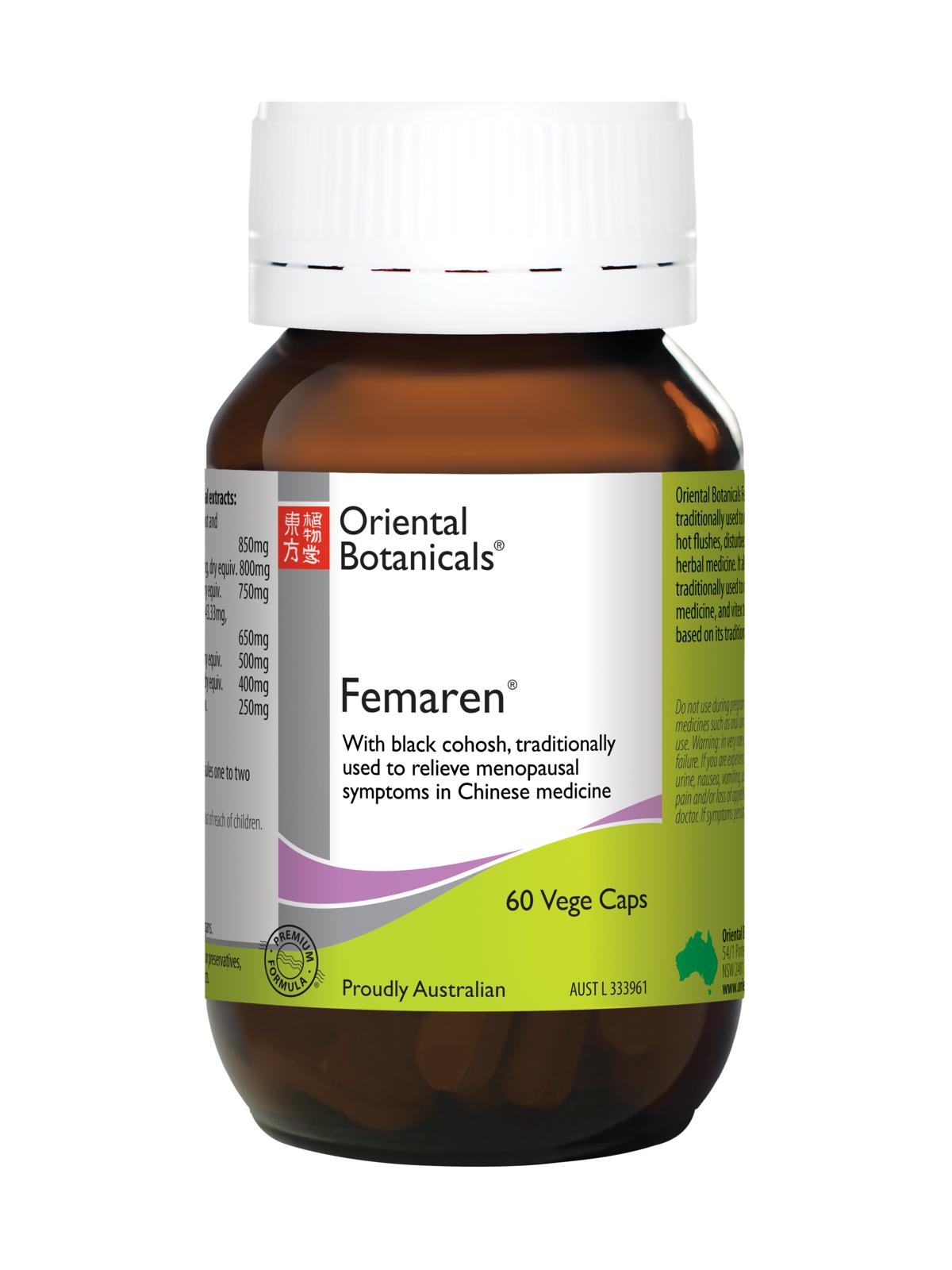 Buy Oriental Botanicals Femaren Tablets 60 | Wizard Pharmacy