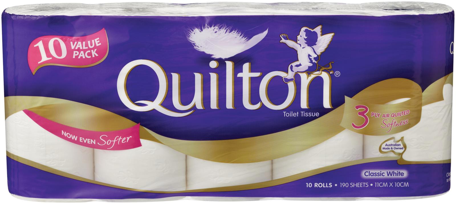 Buy Quilton Toilet Tissue 3 Ply Pack 10 | Wizard Pharmacy