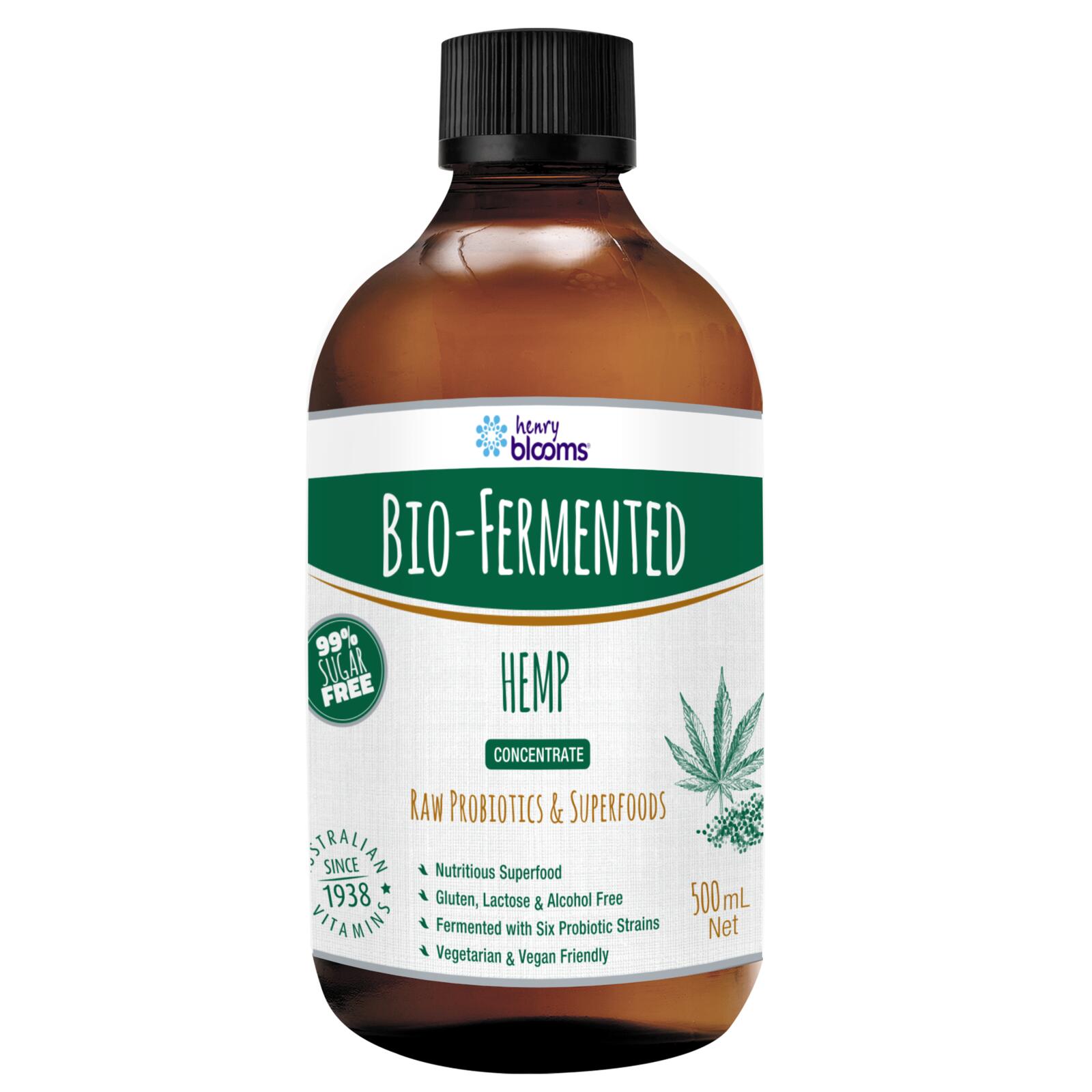 Buy Henry Blooms Bio Fermented Hemp 500ml | Wizard Pharmacy