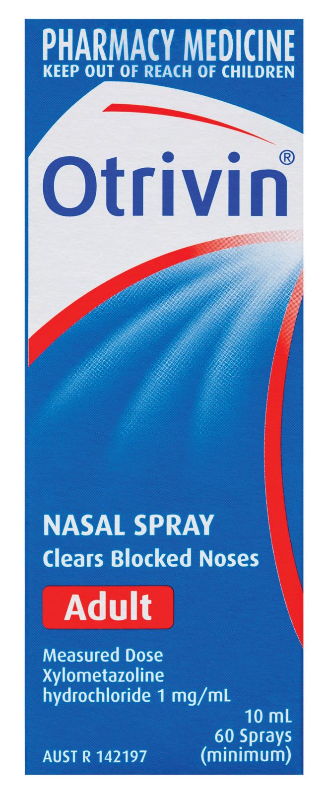 Buy Otrivin Adult Metered Dose Nasal Spray 10ml | Wizard Pharmacy