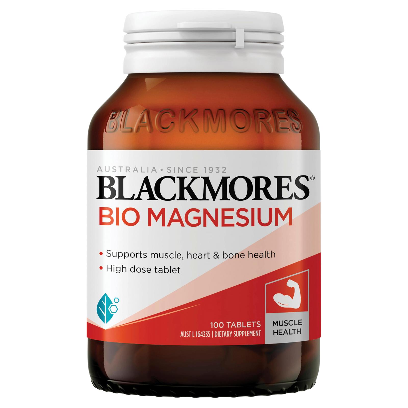 Buy Blackmores Bio Magnesium Tablets 100 | Wizard Pharmacy