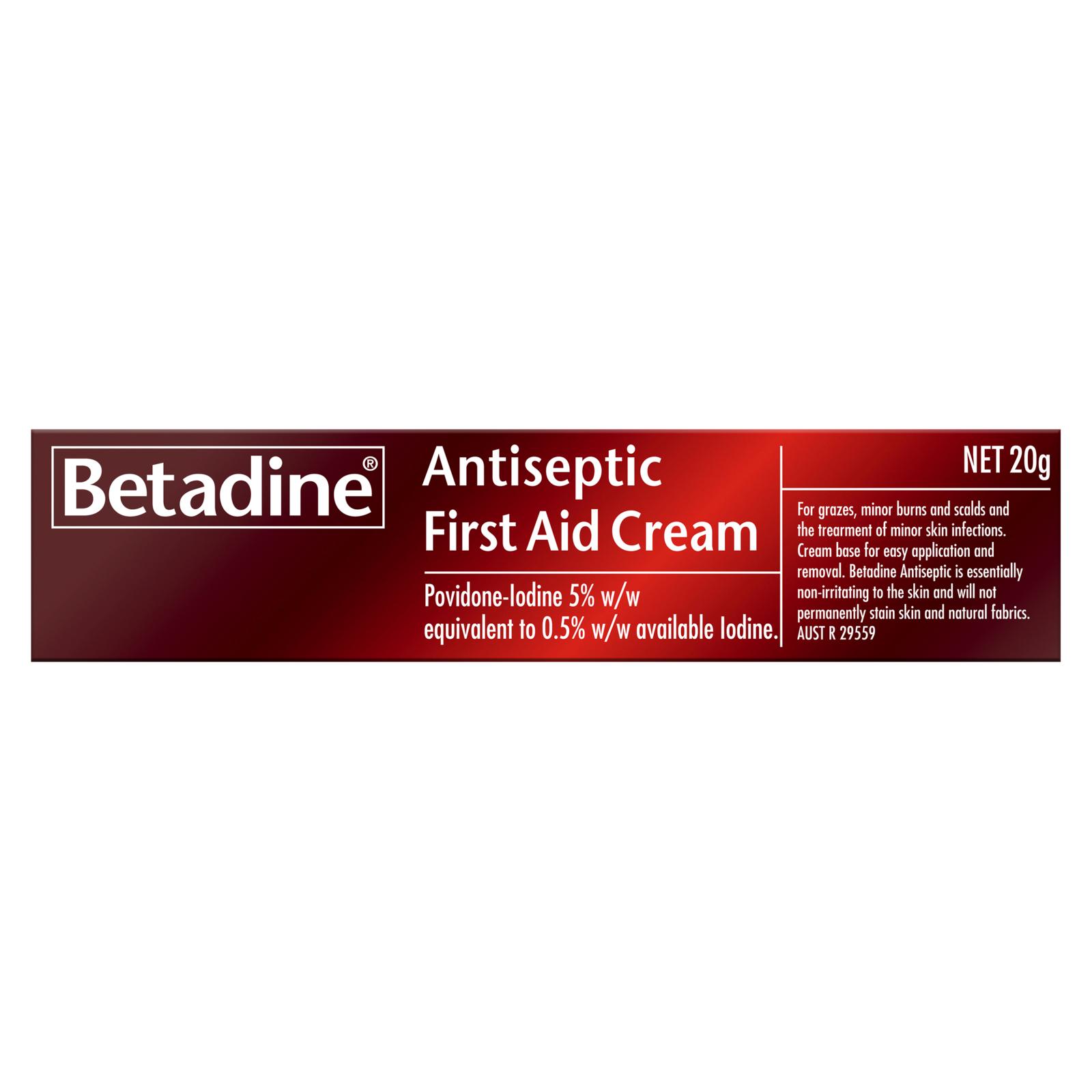 Buy Betadine First Aid Cream 20g | Wizard Pharmacy