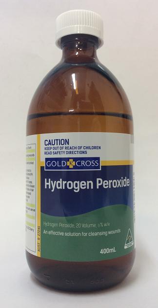 Buy Gold Cross Hydrogen Peroxide 6% 20V 400ml | Wizard Pharmacy