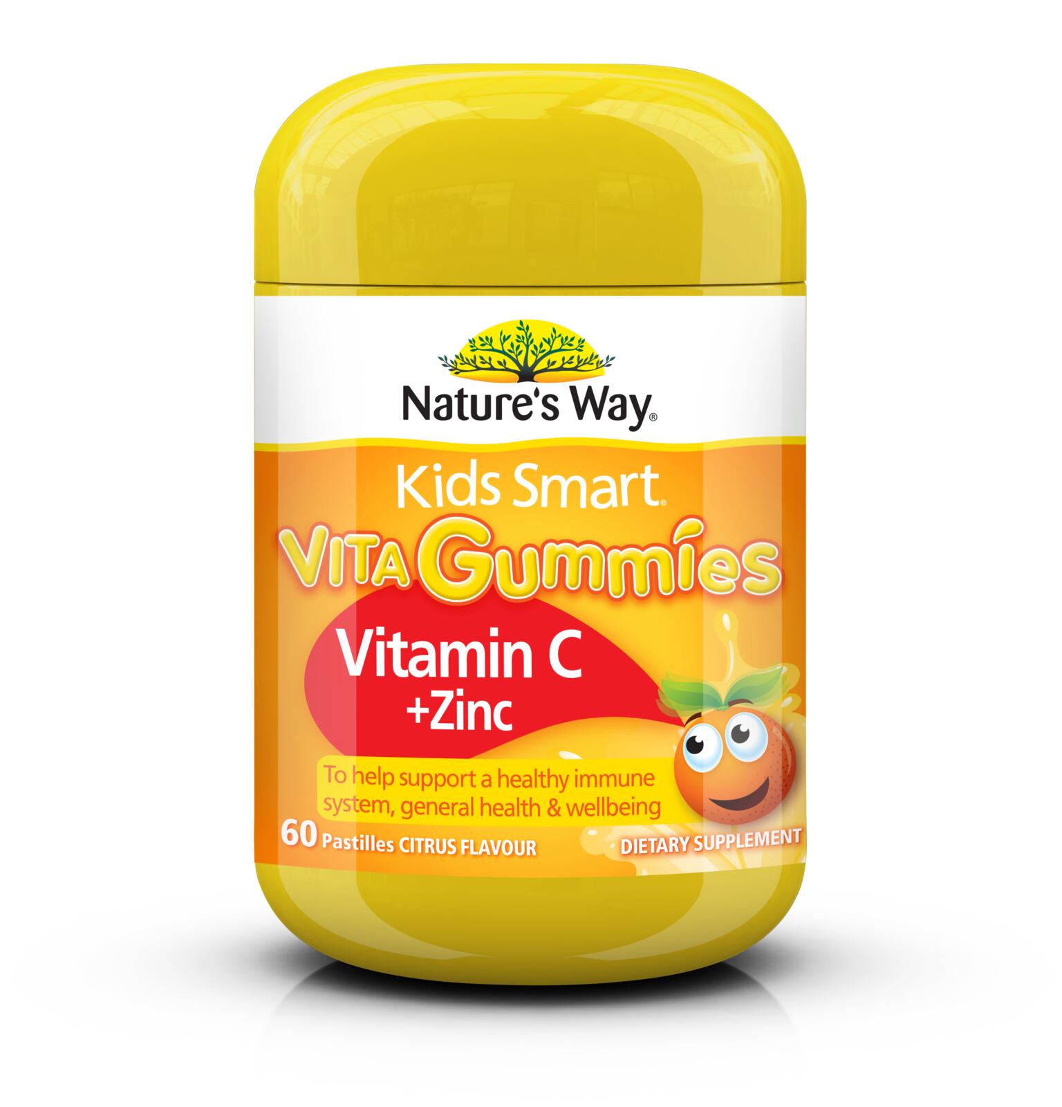 Buy Natures Way Kids Smart Vita Vitamin C Zinc Gum 60 | Wizard Pharmacy
