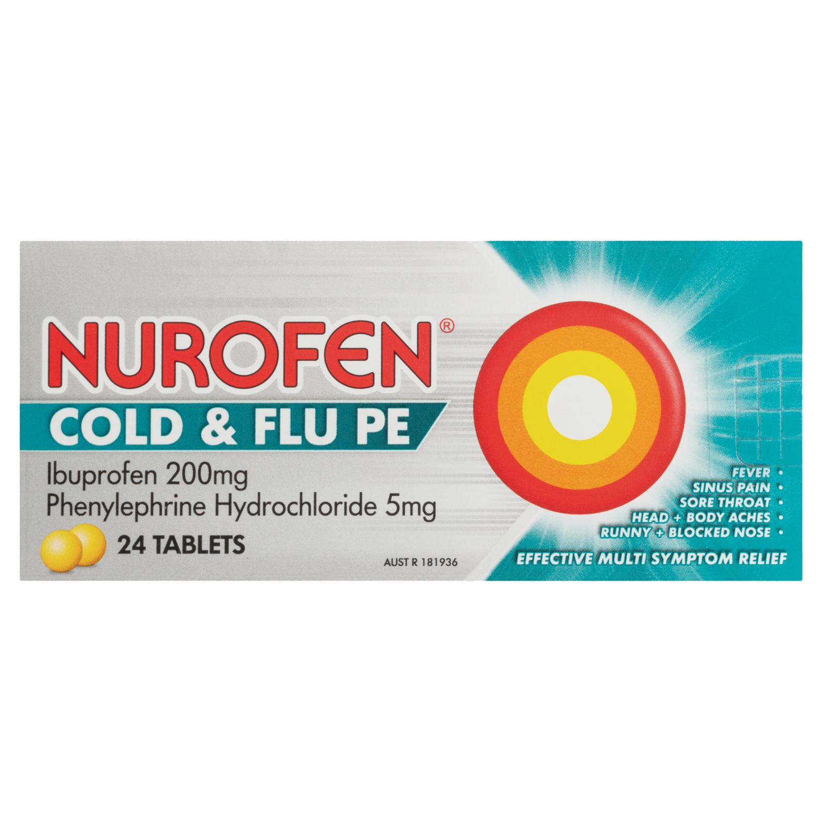 Buy Nurofen Cold & Flu PE Tablets 24 | Wizard Pharmacy