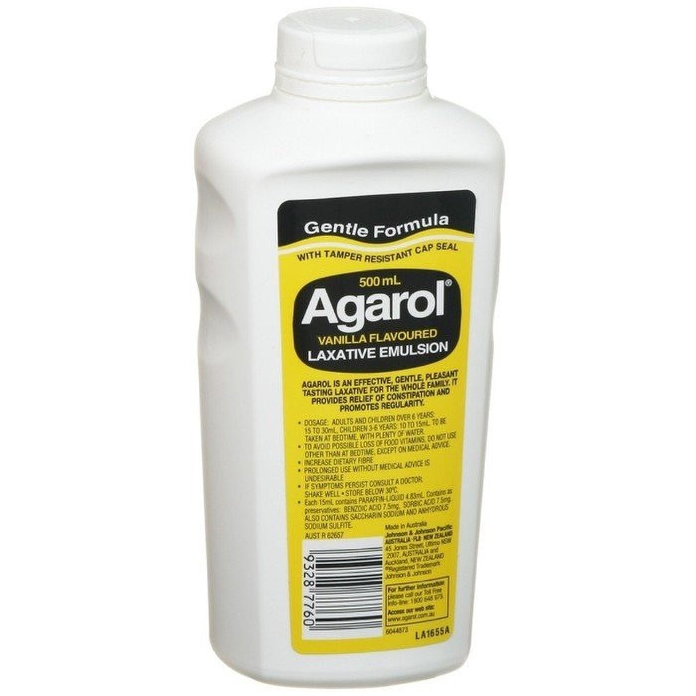 Buy Agarol Laxative Vanilla Liquid 500ml | Wizard Pharmacy