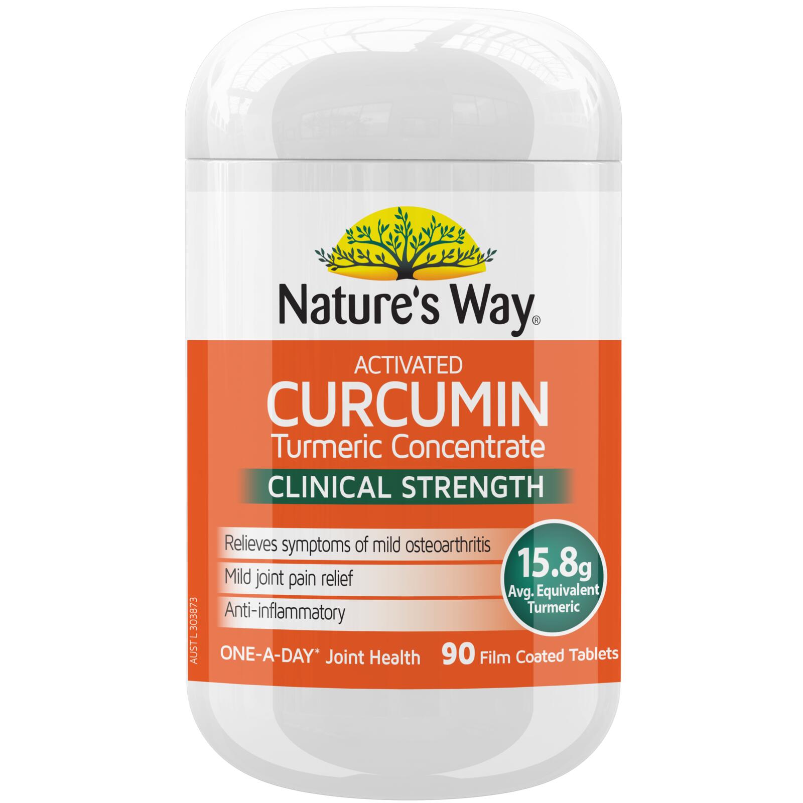 Buy Natures Way Activated Curcumin Tablets 90 | Wizard Pharmacy