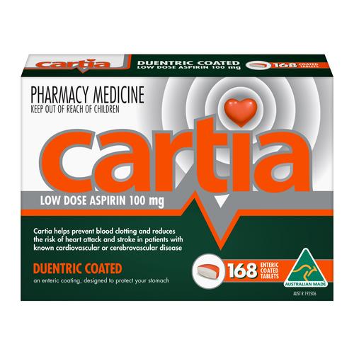 Cartia 100mg Tablets 168 | Chemist Perth - Wizard Discount Pharmacy ...