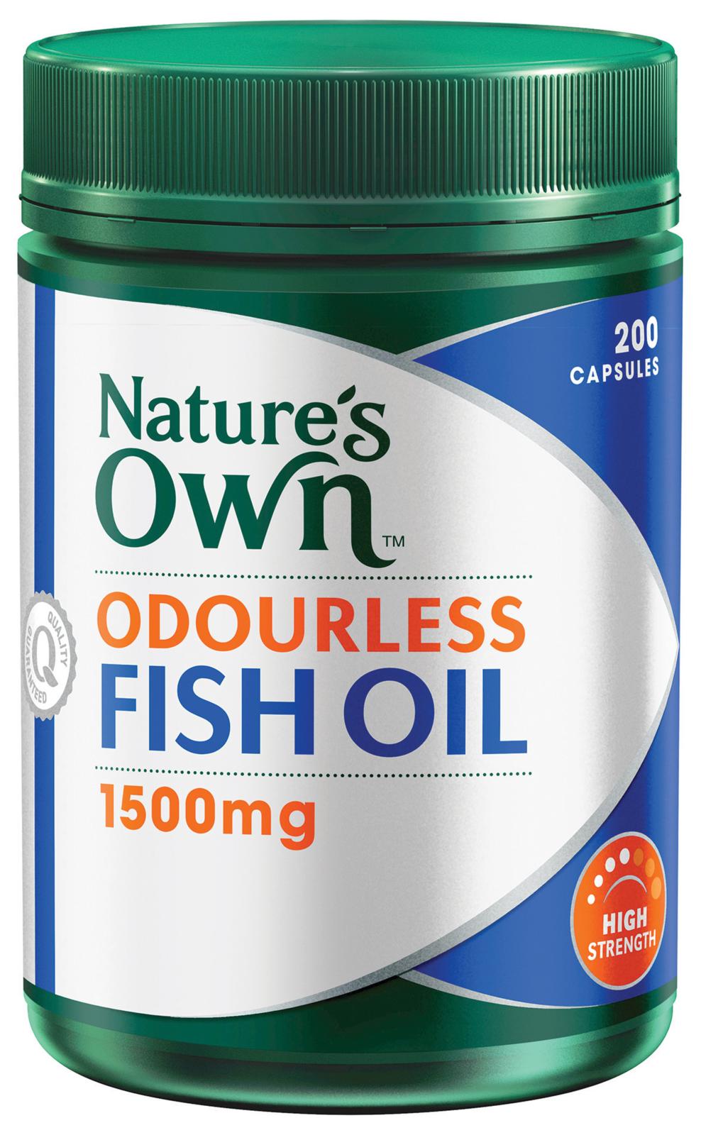 Buy Natures Own Odourless Fish Oil 1500mg Capsules 200 | Wizard Pharmacy