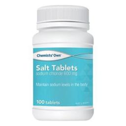 Buy Chemists' Own Salt Tablets 600mg Tablets 100 | Wizard Pharmacy